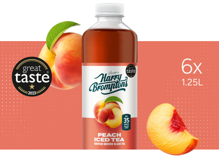 Peach Iced Tea 6 x 1.25L – Harry Brompton's